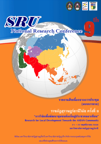 Proceeding SRU Congerence – สถาบันวิจัยและพัฒนา